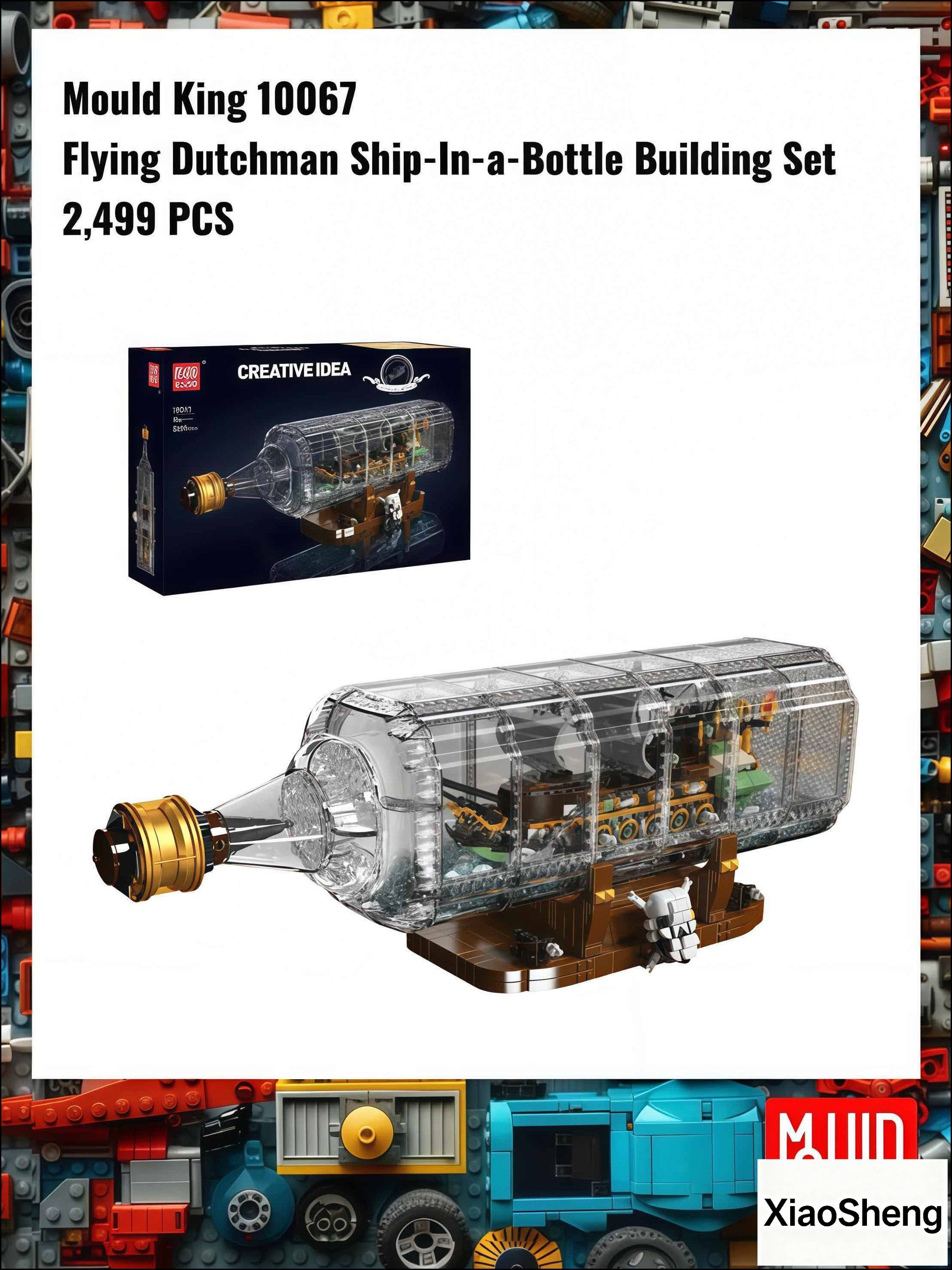Пластиковый конструктор Mould King 10067 Flying Dutchman Ship-In-a ...