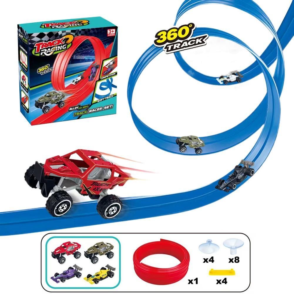 Игрушечный трек Hot Wheels Track Creator Triple Loops Race Track ...