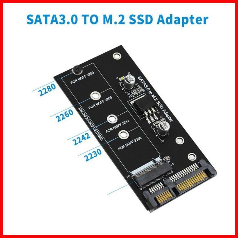 Адаптер M.2 SATA M2-Конвертер NGFF 5-дюймовый ключ SATA3 Card B ...