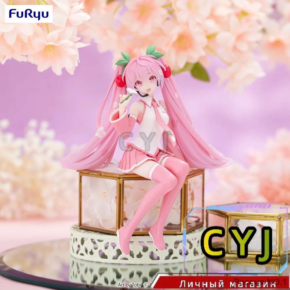 FuRyu Аниме Фигурка/MIKU Noodle Stopper Figure Sakura Miku 2024/CYJ ...