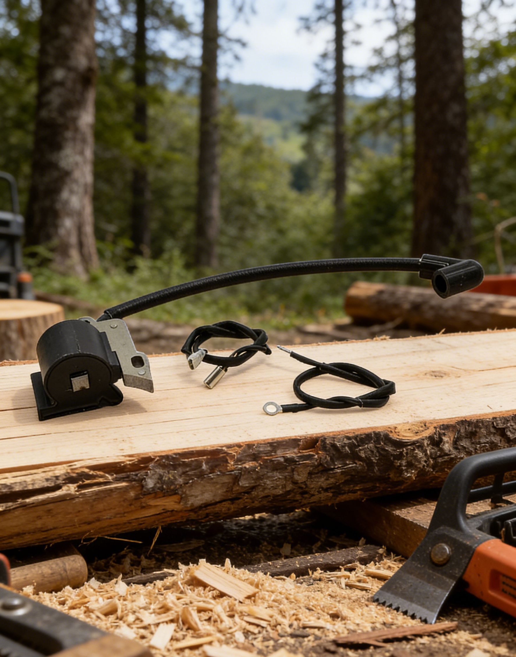 Катушка зажигания (магнето) для бензопилы Partner P350 P351 POULAN 2150 ...