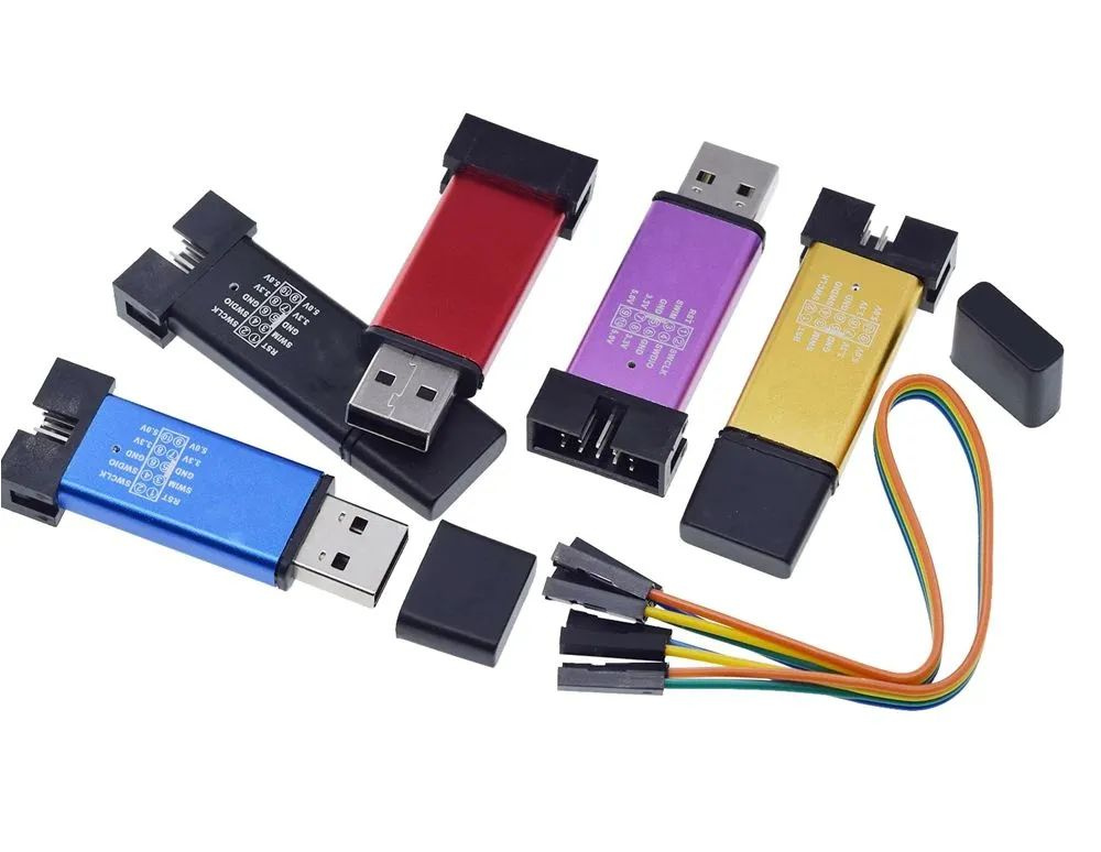 Программатор ST LINK Stlink ST-Link V2 для STM32 и STM8 с крышкой и ...