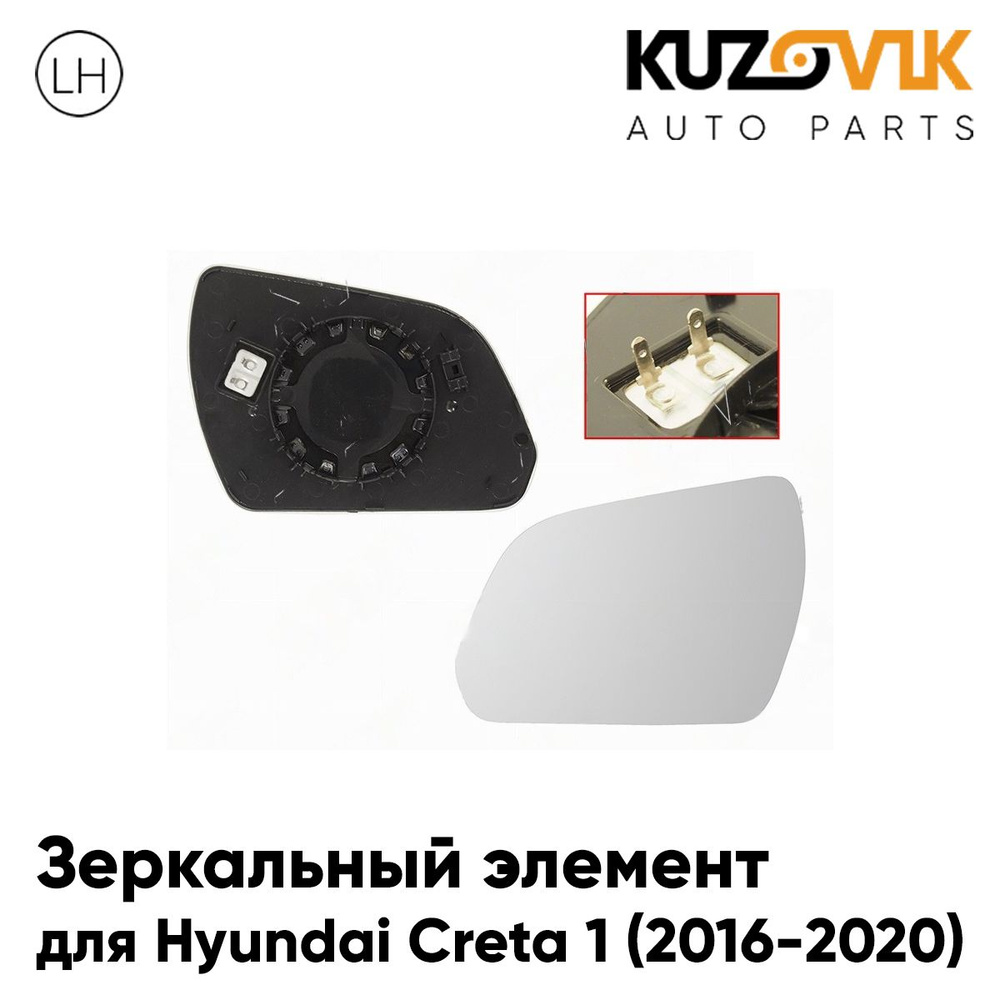 Зеркальный элемент для Хендай Крета Hyundai Creta 1 (2016-2020) с ...