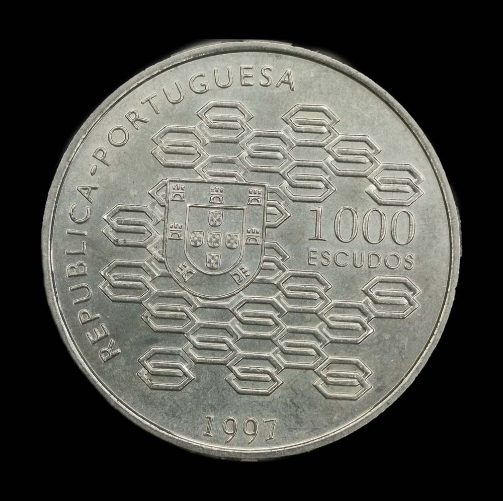 Монета 1000 эскудо 1997 год "200 лет Государственному кредитованию" Португалия. - купить в ...