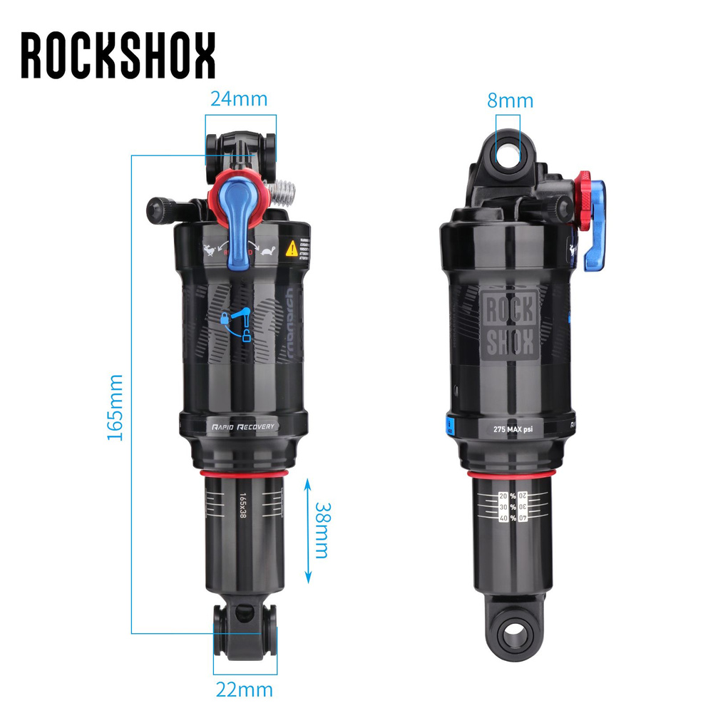ROCKSHOX MONARCH RL амортизатор 165 мм, задний амортизатор давления ...
