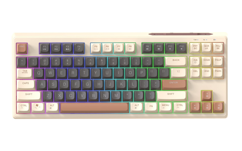 ZIYOULANG M87 TKL 87 клавиш Двухрежимная беспроводная игровая купить по ...