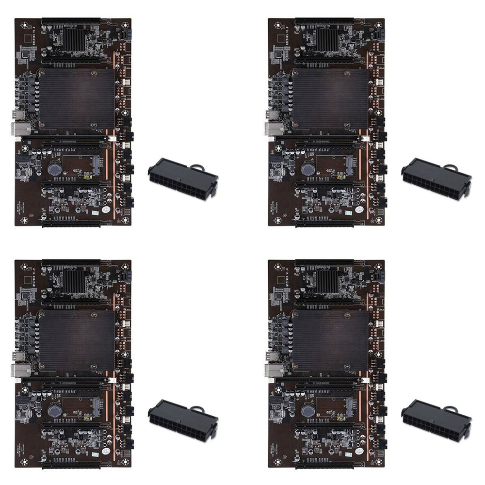 4X материнская плата BTCX79 H61 Miner с 24-контактным разъемом питания ...