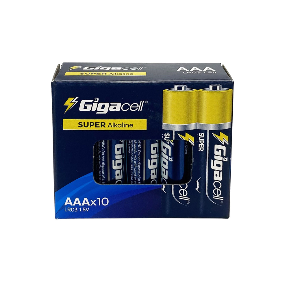 Батарейки ААА мизинчиковые алкалиновые Gigacell 10 шт - купить с ...