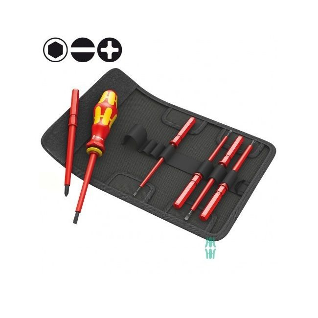 Набор Диэлектрический WERA Kraftform Kompakt VDE 60 I/7 Отвертка С ...