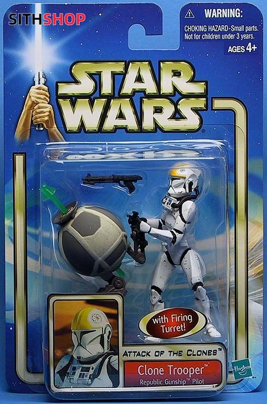 Фигурка Star wars Attack Of The Clones Clone Trooper With Firing Turret ...