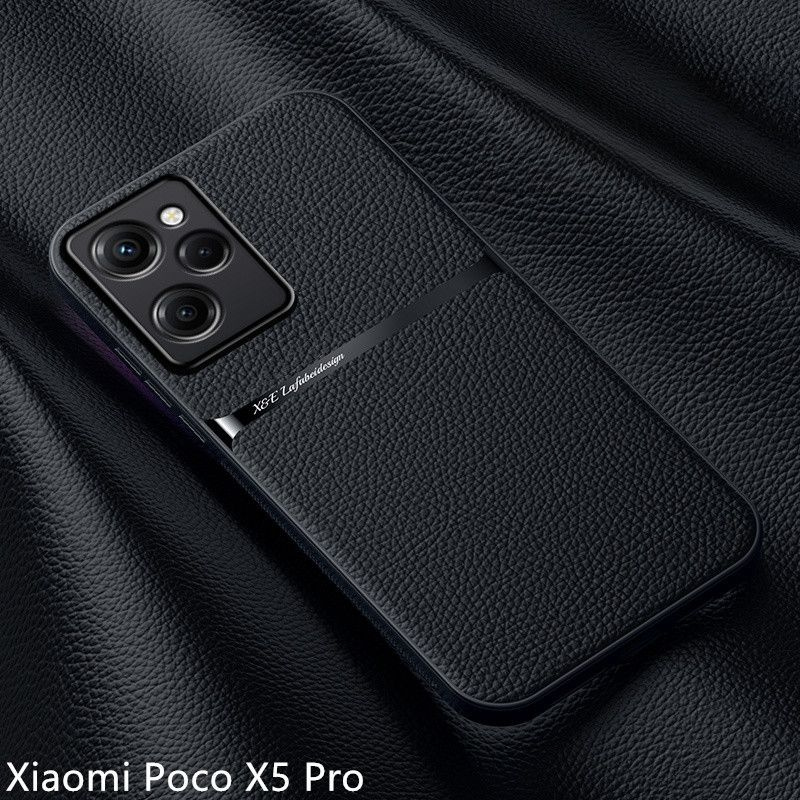 Текстура Кожа чехол для Xiaomi POCO X5 Pro 5G Магнитное притяжение ...