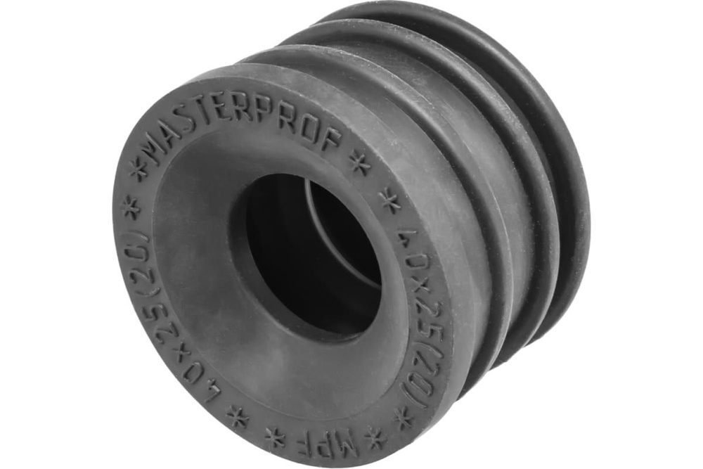 Манжета для канализации уплотнительная сантехническая Masterprof ТЭП 40х25 MPF, черный - купить ...