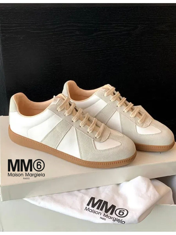 Кроссовки Женский MM6 Maison Margiela Воловья кожа Легкая атлетика, размер 39 На любой сезон ...