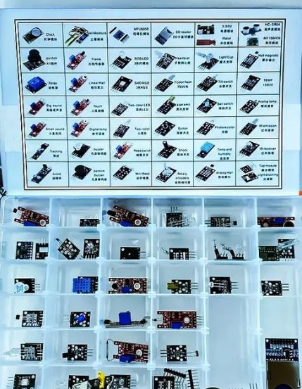 Комплект набор датчиков 45 штук для Arduino Orange Pi Raspberry Pi электроника кит