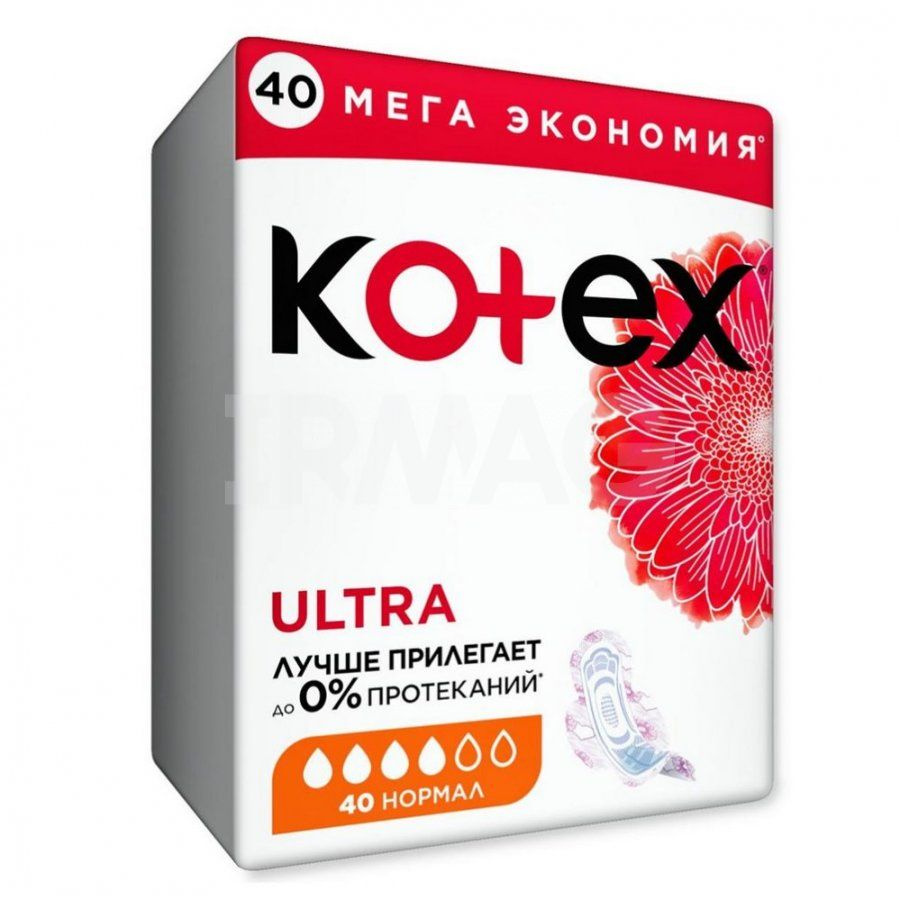 Kotex прокладки гигиенические Ultra нормал 40 шт - купить с доставкой ...