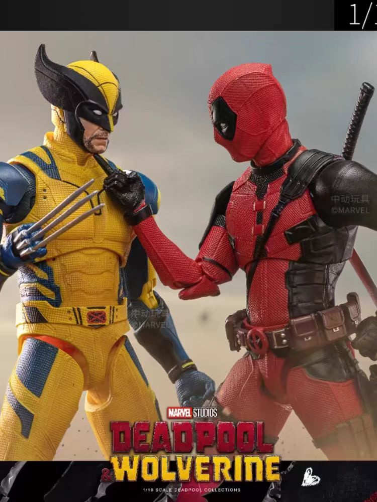ZD Toys - Deadpool & Wolverine,Marvel игрушка Маленькая скульптура с ...