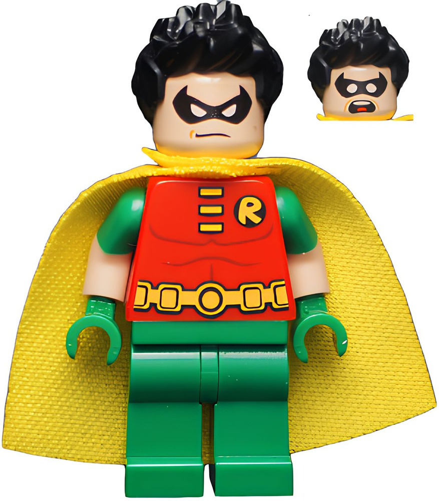Минифигурка Lego Robin - Molded Short Sleeves, Spiky Hair sh200 U ...
