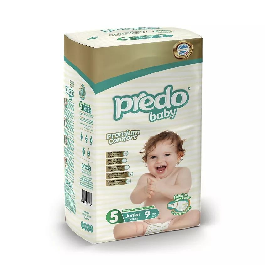 PREDO Подгузники для детей Baby Maxi Plus № 5 (11-25 кг) 9 шт. - купить ...