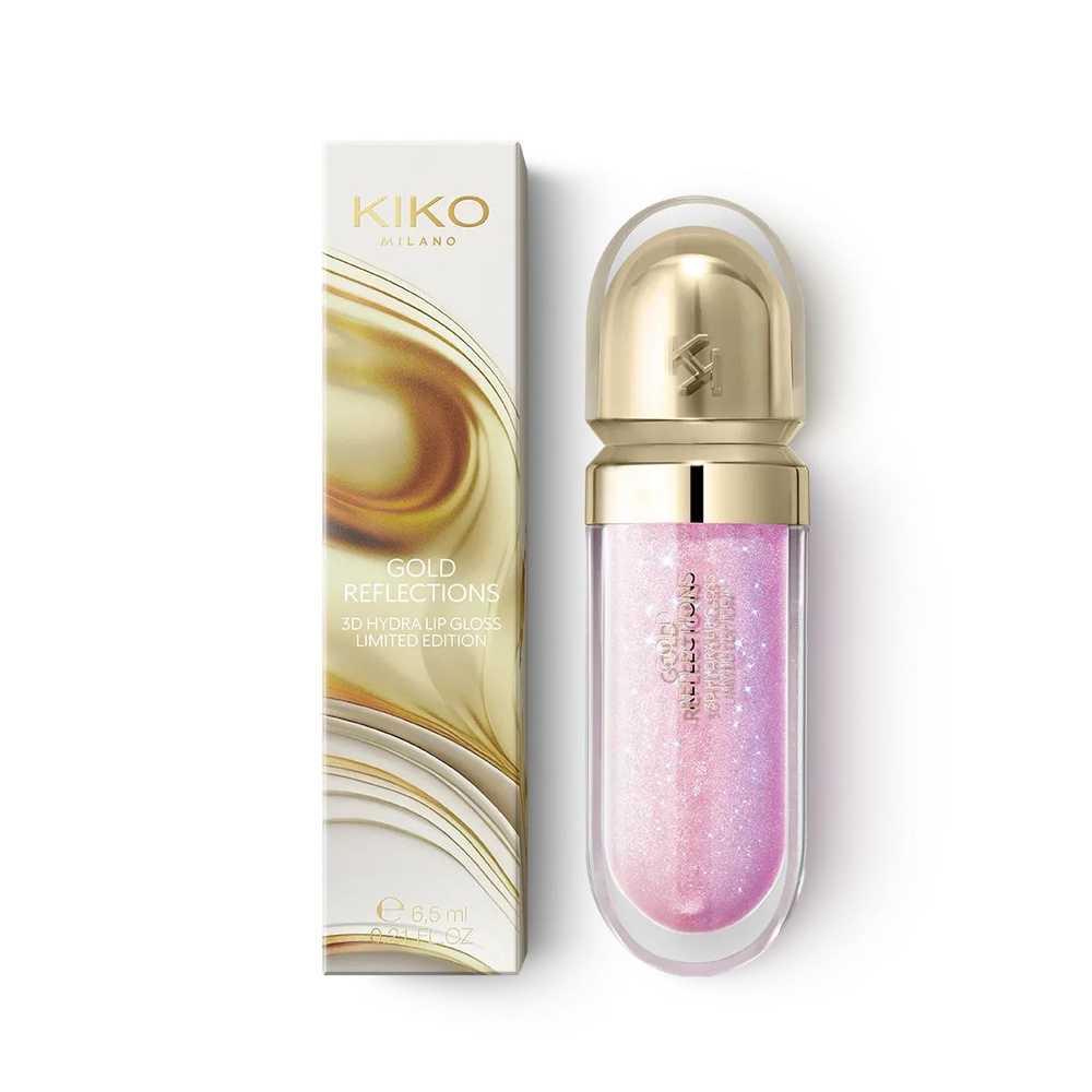Увлажняющий блеск для губ KIKO MILANO 3D Hydra Lip Gloss Limited Edition Gold Reflections 01 ...