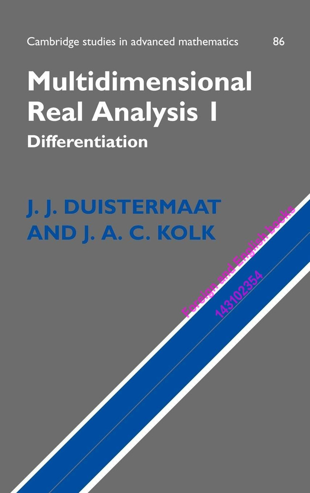 Multidimensional Real Analysis I: Differentiation купить на OZON по ...