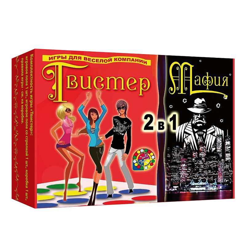Игра "Твистер + Мафия" 2-в-1 купить на OZON по низкой цене (1689178217)