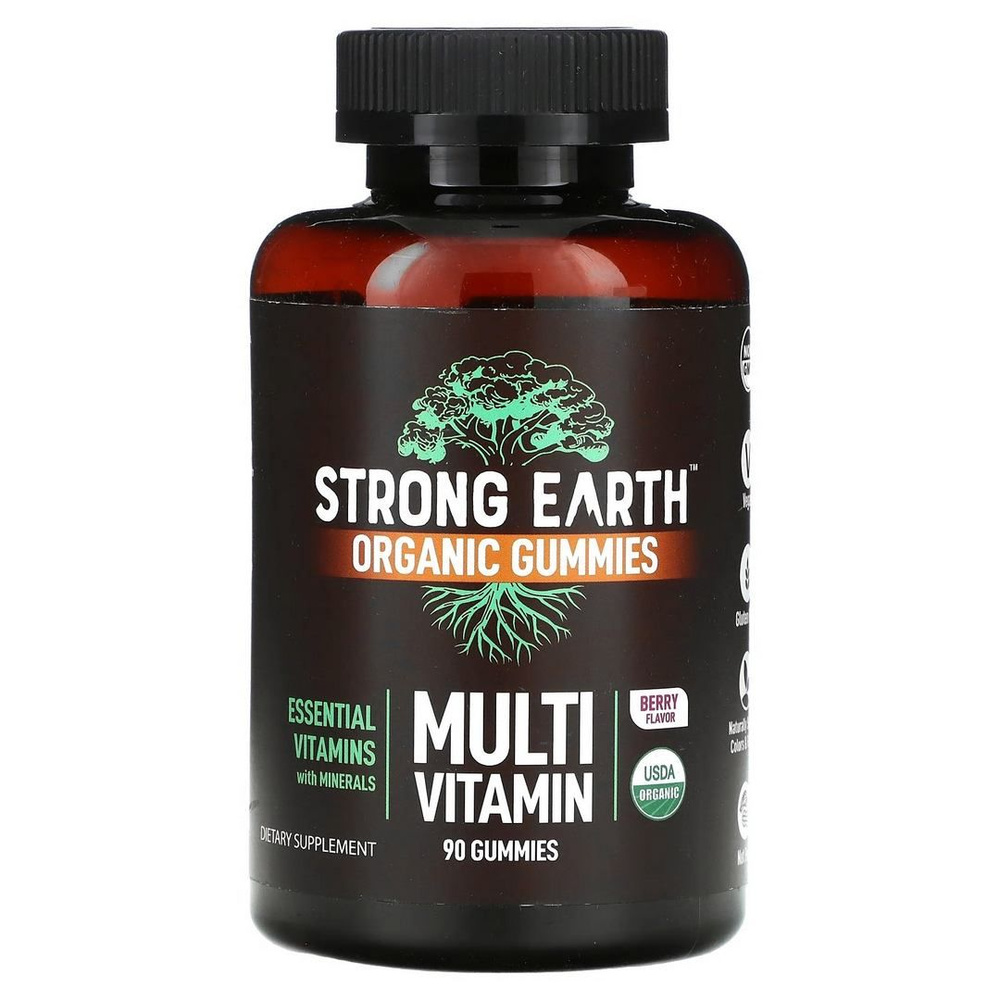Пищевая добавка Yum-Vs, Strong Earth Kids, органические жевательные ...