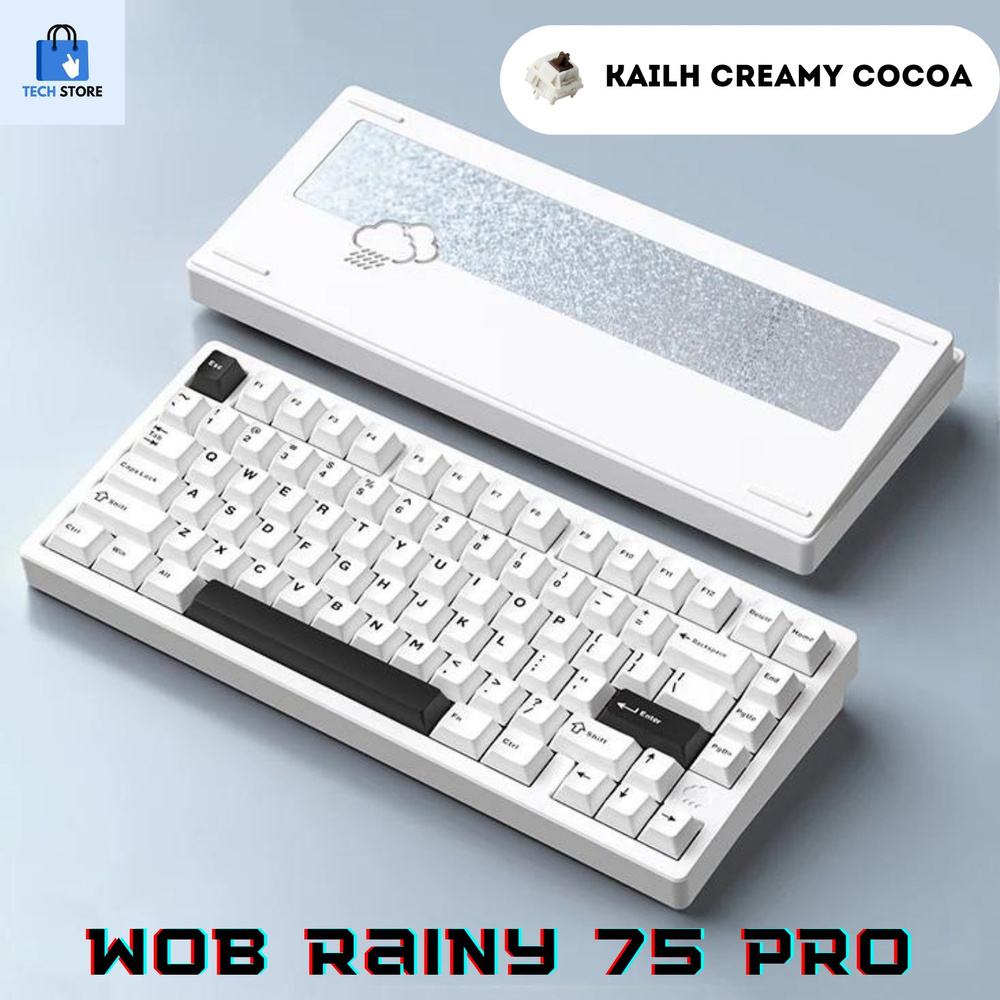 WOB Игровая клавиатура беспроводная WOB Rainy 75 Pro, Английская ...