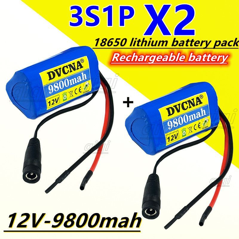 12V 18650 9800mah 3S1P литий - ионный зарядный аккумулятор с литиевой ...