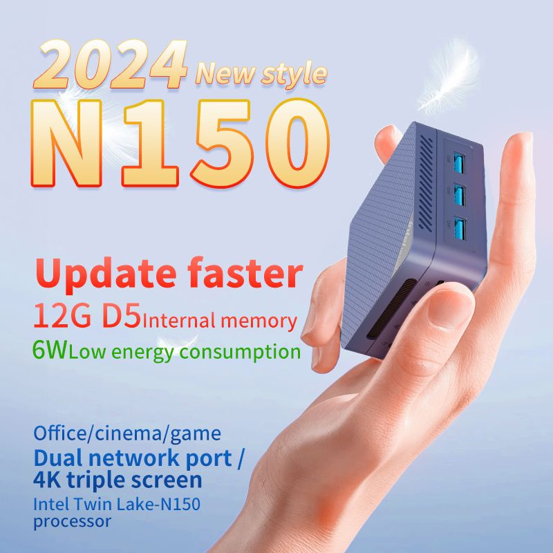 Мини-ПК МИНИ-ПК Twin Lake N150-0001781 (Intel N150, RAM 12 ГБ, SSD 500 ...