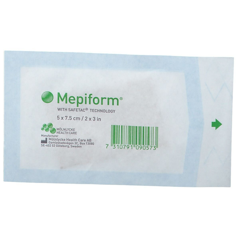 Пластырь Мепиформ (Mepiform) силиконовый от рубцов и шрамов, 5х7.5см ...