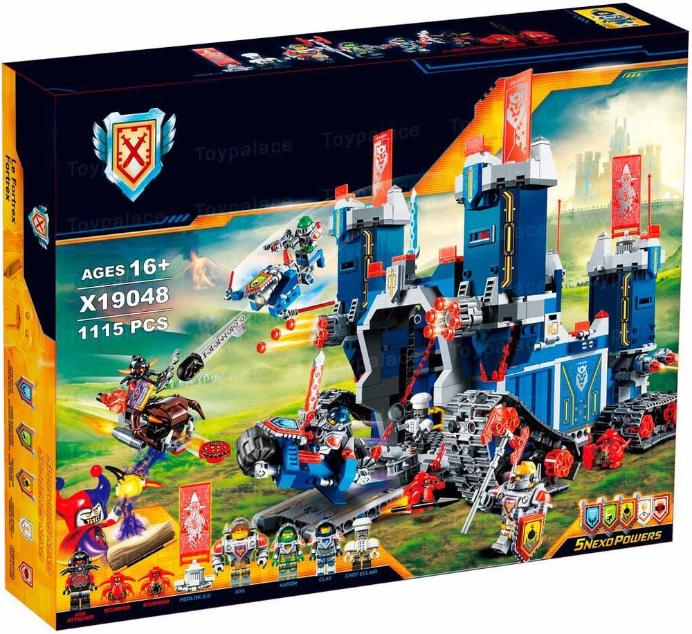 Конструктор Фортрекс - мобильная крепость, 1115 деталей / Совместимый с Nexo Knight 70317 купить ...