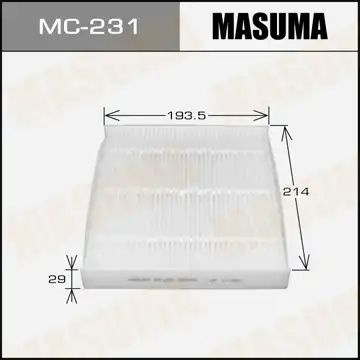Салонный фильтр masuma mc-231 toyota yaris/rav4/auris 1.0-2.2d 06> купить на OZON по низкой цене ...