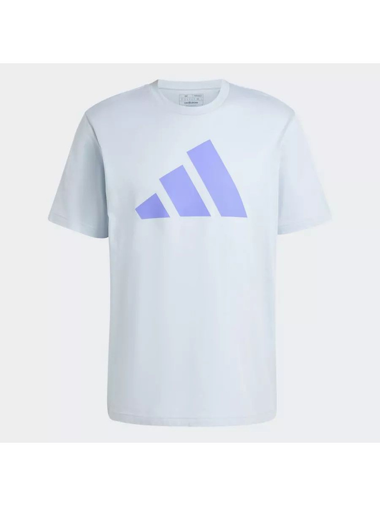 Футболка Мужской Adidas голубой Короткий размер 52 53 Хлопок Терилен Китай купить C доставкой