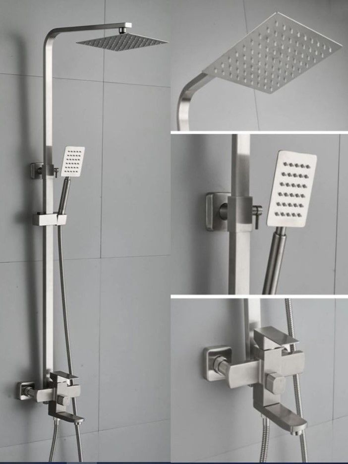 Душевой комплект Haiba HB24803, материал-нержавеющая сталь, цвет-серебристый купить на OZON по ...
