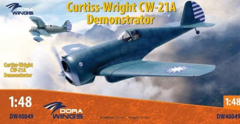 Сборная модель 1/48 Curtiss-Wright CW-21A Demonstrator The prototype CW ...