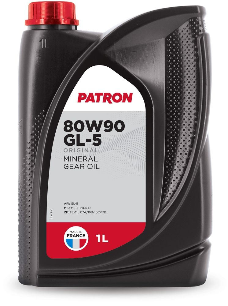 Масло трансмиссионное минеральное PATRON 80W90 GL5 1L ORIGINAL MIL MIL ...