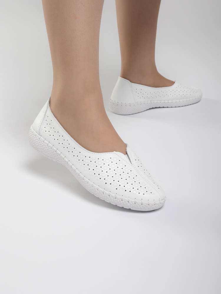 Туфли Женский Kari Натуральная кожа, размер 39 Стандартный низкий (до 4 см) G Без застёжки ...