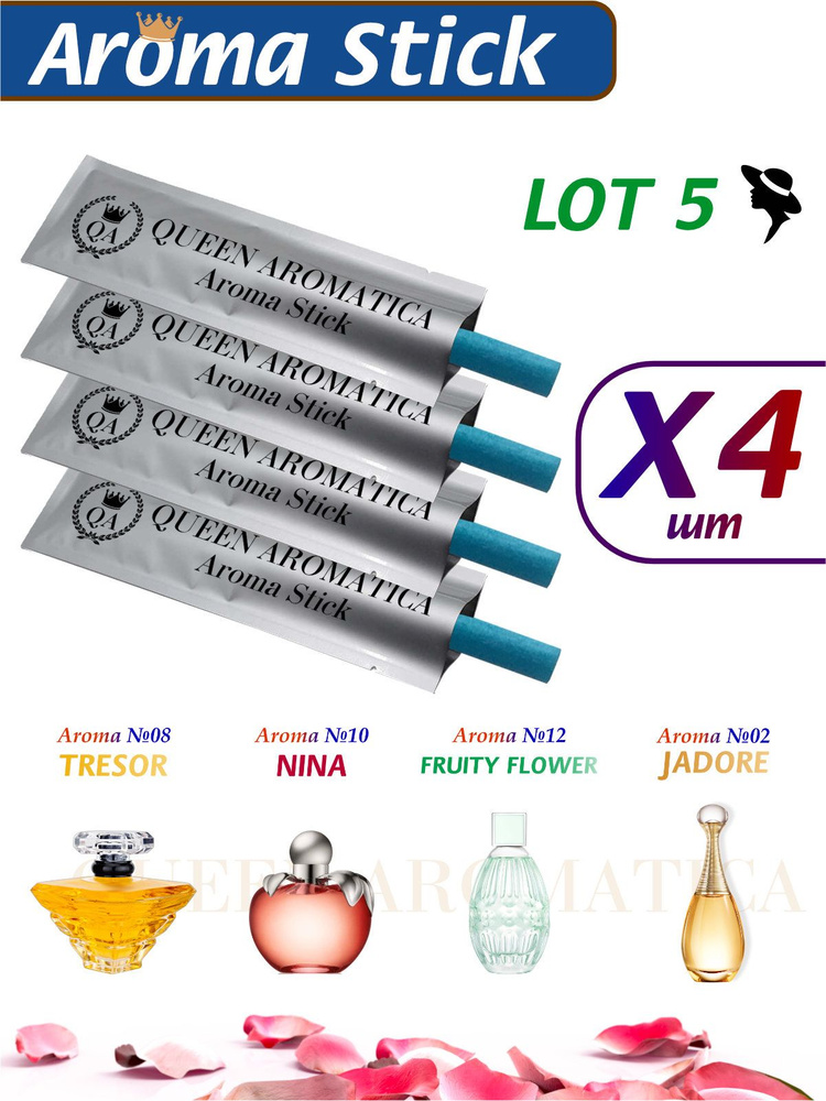 Queen Aromatica Сменные арома стики - Набор (4 St Woman 5) / Ароматизатор для автомобиля купить ...