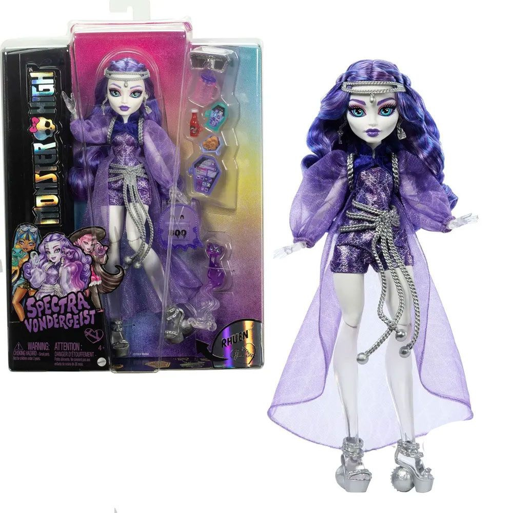 Кукла Monster High поколение 3, Spectra Vondergeist 2024 купить на OZON ...
