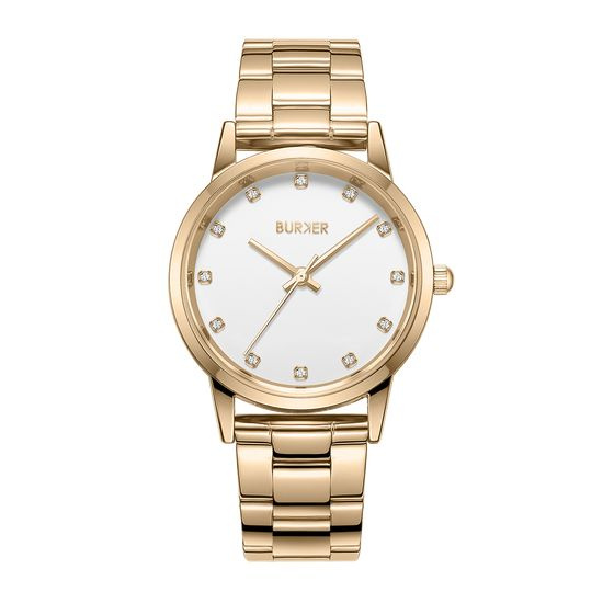 Часы Burker Watches, Amy Gold White, золото купить на OZON по низкой ...