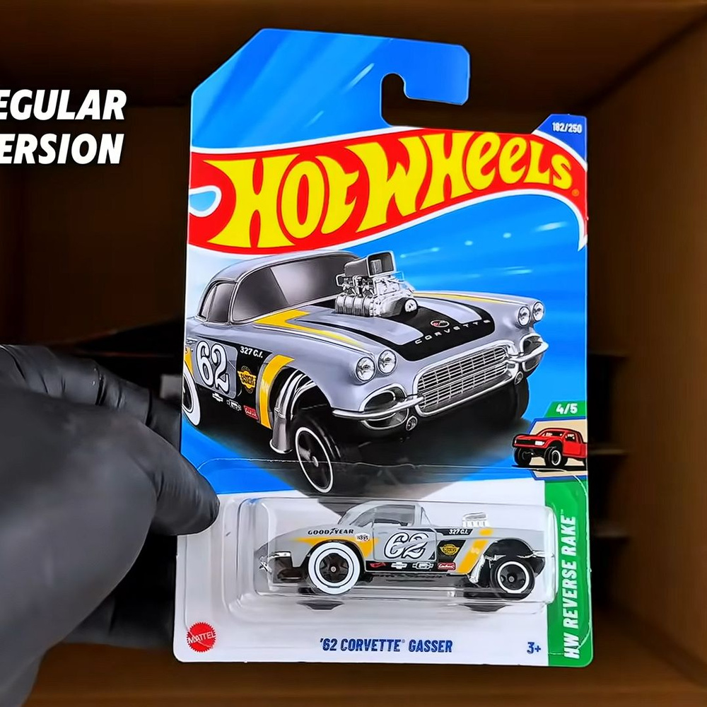 Машинка Hot Wheels 1/64 Car model toys'62 CORVETTE GASSER купить на ...