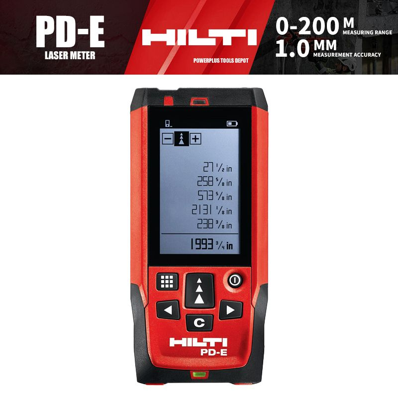 Hilti PD-E Лазерный дальномер купить на OZON по низкой цене (2588039686)