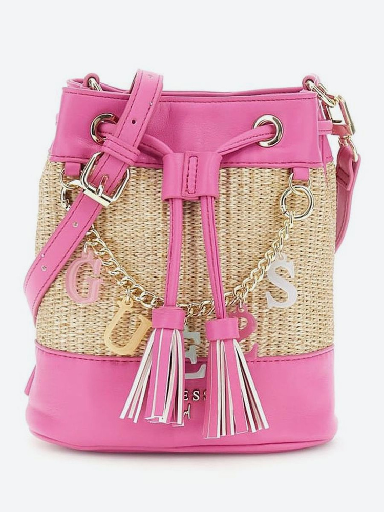 GUESS Рюкзак STRAW MINI BUCKET BAG купить на OZON по низкой цене ...