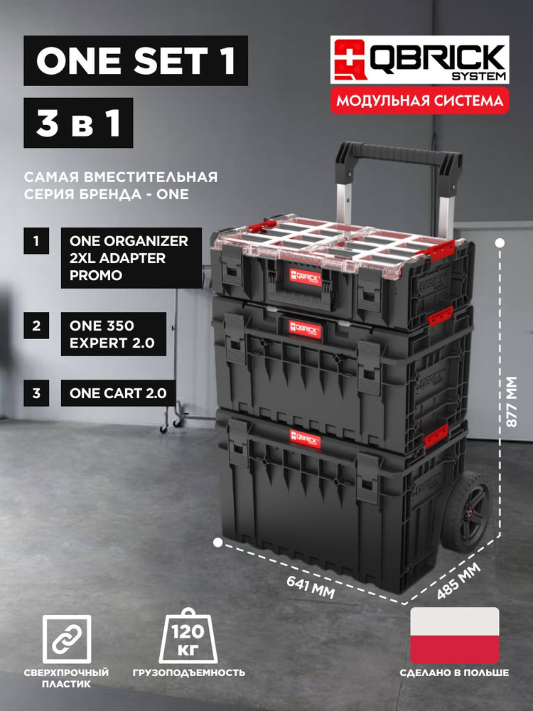 Набор ящиков для инструментов Qbrick System One Set 1 большой на ...
