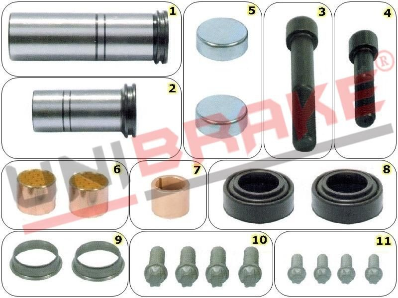 Рем к-т суппорта MERITOR ELSA195, 225, EX225 на прицепы Kogel / Schmitz ...