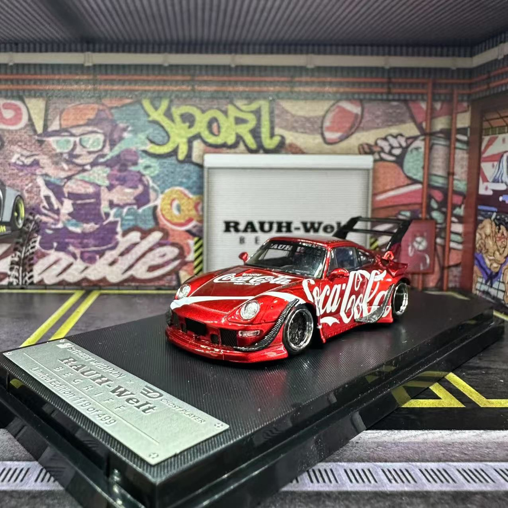 Street Warrior 1:64 SW Porsche 911 993 RWB Легковая модель автомобиля ...