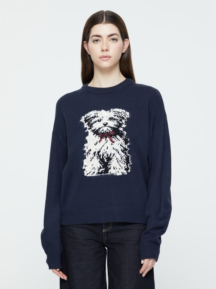 Свитер Женский VILET темно-синий, синий, размер 44, 46 Бангладеш купить ...