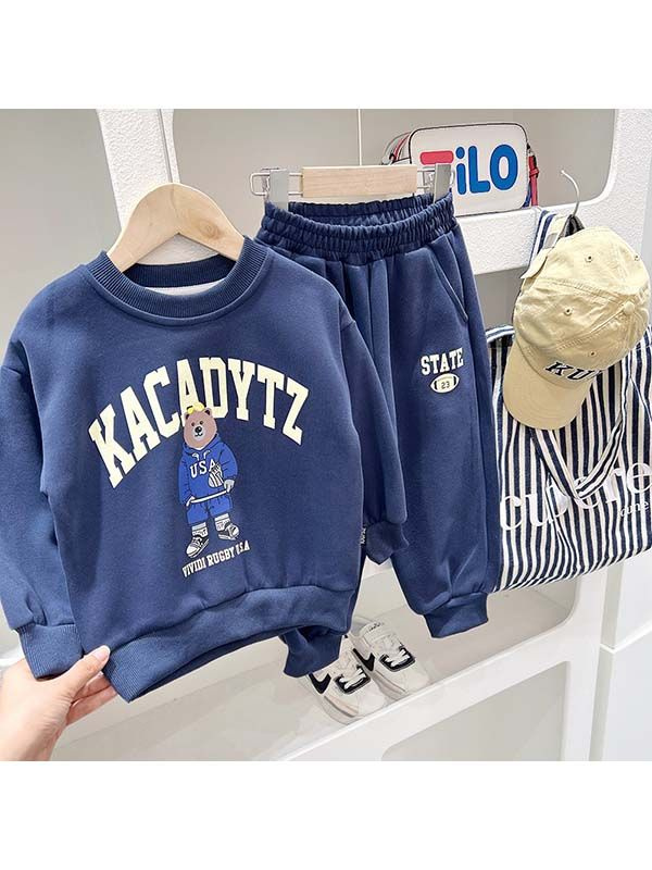 Комплект одежды Мальчики, Девочки MOOCIE Повседневный синий, размер 110 Хлопок Китай Зима купить ...