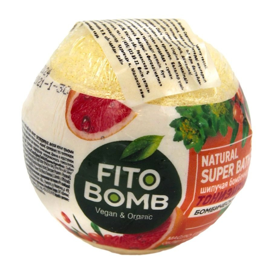 Fito Косметик Бомбочка для ванны Грейпфрут облепиха тонизирующая, 110 гр, 1 шт купить на OZON по ...