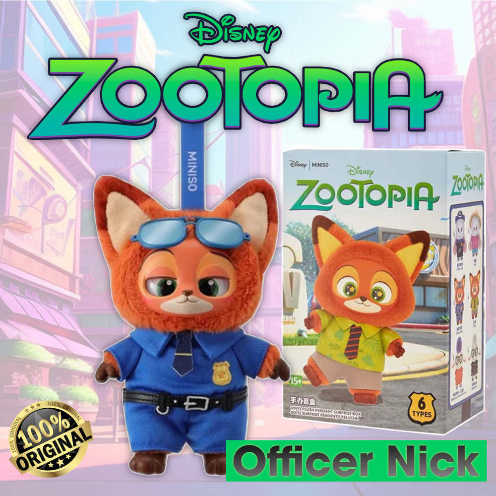 Labubu Zootopia Miniso Disney Officer Nick Зверополис Офицер Ник купить ...